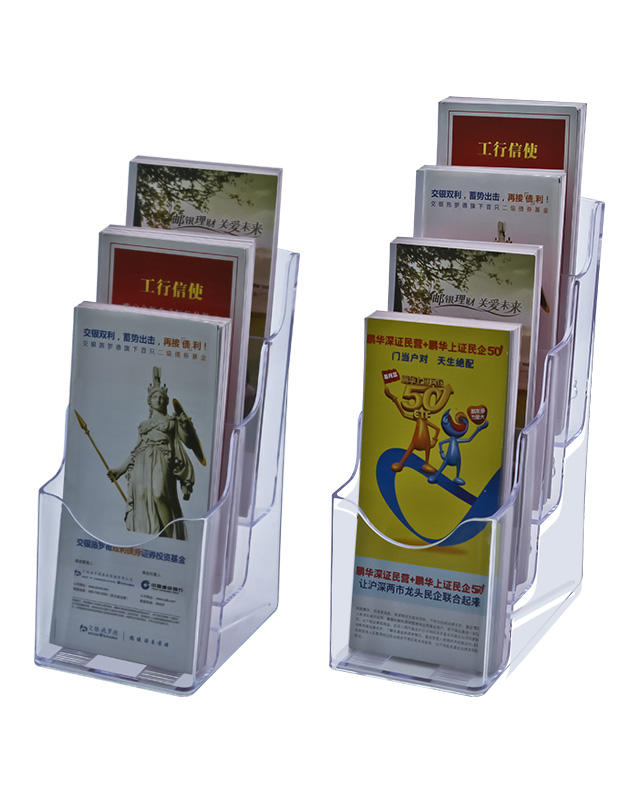 1/3 A4 Leaflet Acrylic Brochure Holder Clear Plastic Countertop Booklet ...