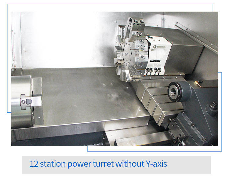 DONGS TCK52Y CNC Automatic Horizontal Lathe Machine Power Turret ...
