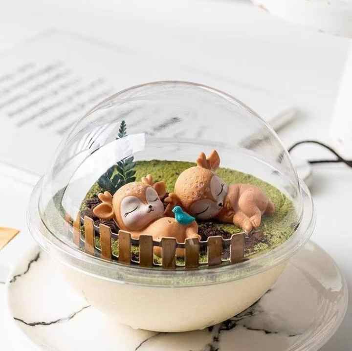 Transparent Plastic Gift Round Mousse Cake Ball Packaging Box Small ...