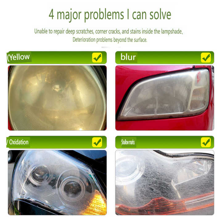 200Ml Headlight Cleaner Products Headlight Lens Yellow Removal ...