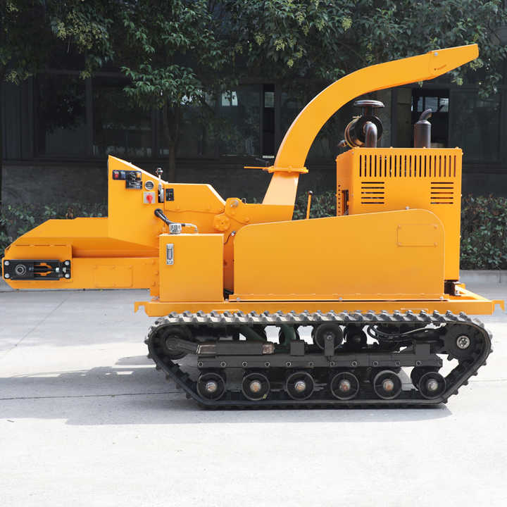 New Durable Diesel Engine Wood Chipper Machines Hydraulic Automatic ...