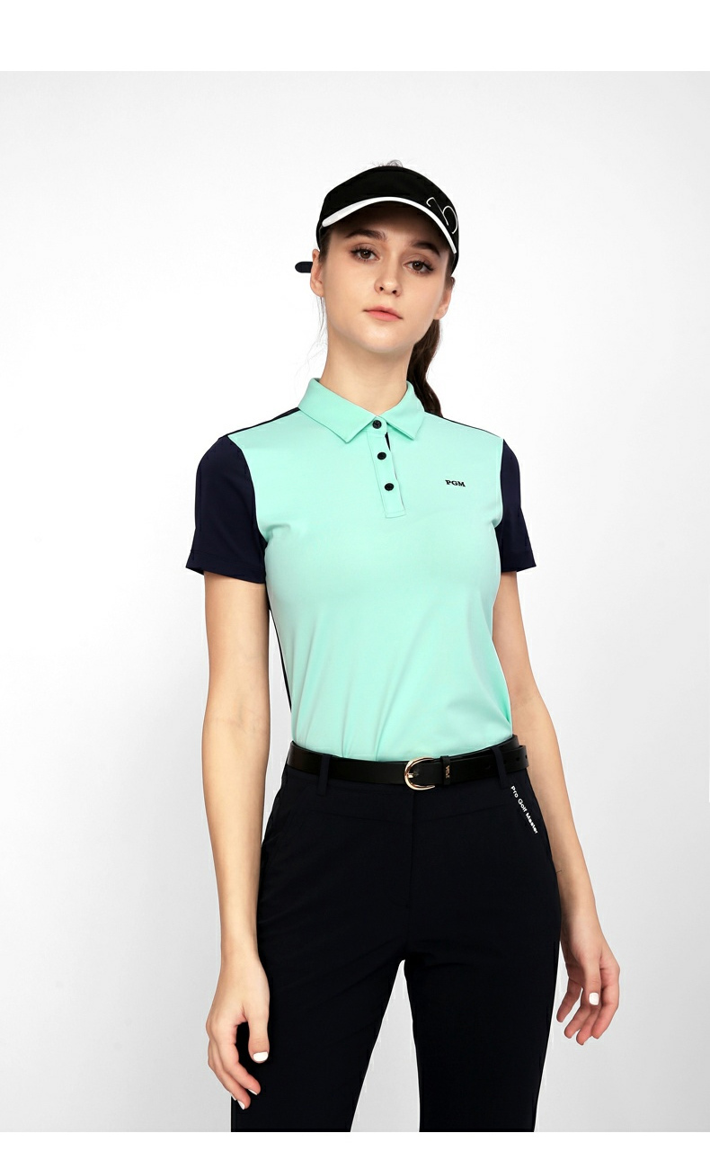 PGM YF554 ladies golf apparel sport golf clothing polo women golf shirt ...