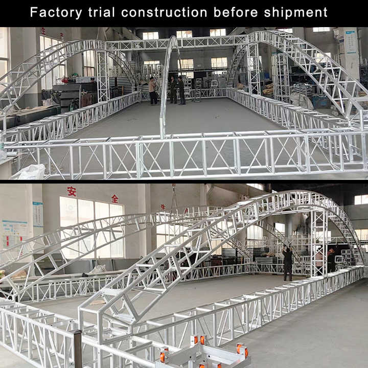 Outdoor Aluminum Stage Truss Aluminium Truss Aluminum Stage Frame Truss ...
