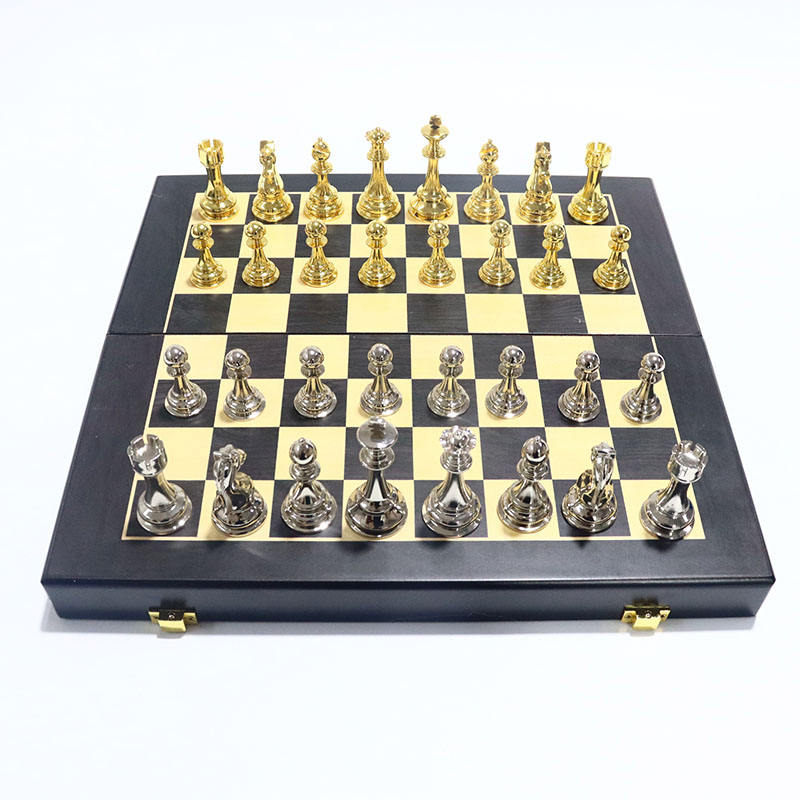 Top-Grade Zinc Alloy Foldable Chess Set - Anti-Wear Game for Adults ...