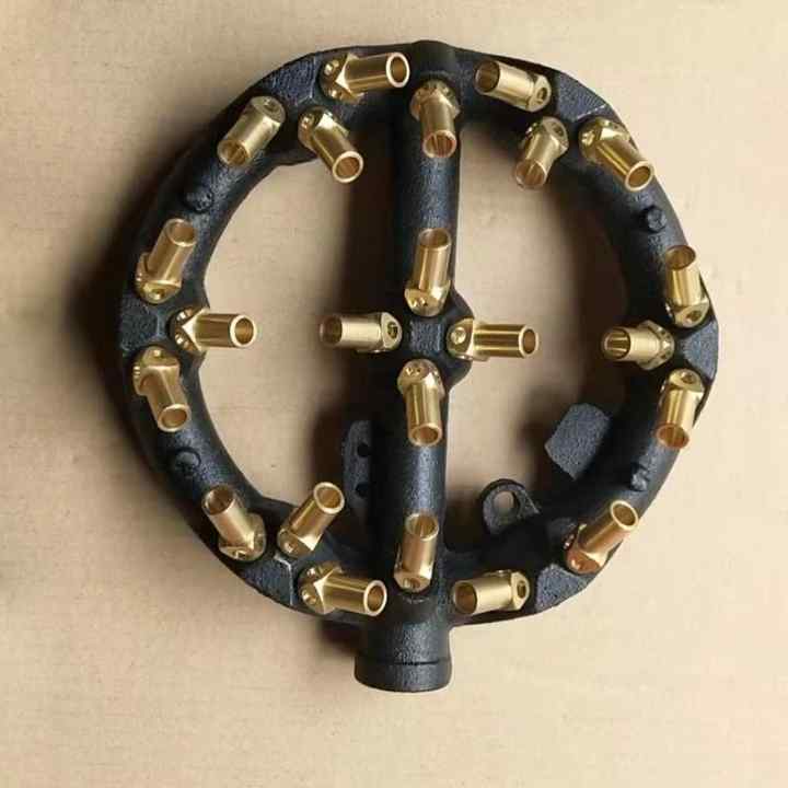 FHM Cast Iron Gas Wok Burner 23 Jet Burner Gas Jet Tips Wok Burner for ...