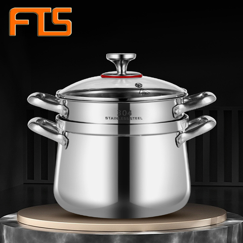 FTS Kimchi Noodle Pots Cookware with Lid Cooker Kitchen Soup Non Stick ...