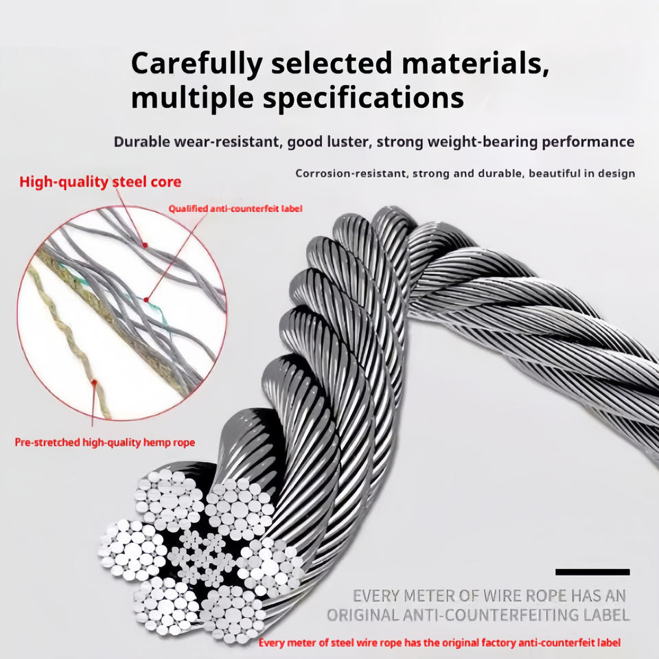 Better Price IWRC CSC NFC Elevator Main Wire Rope 6-19mm Elevator Speed ...