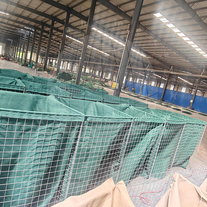 Construction Temporary Flood Defense Gabion Walls Welded Galvanized ...