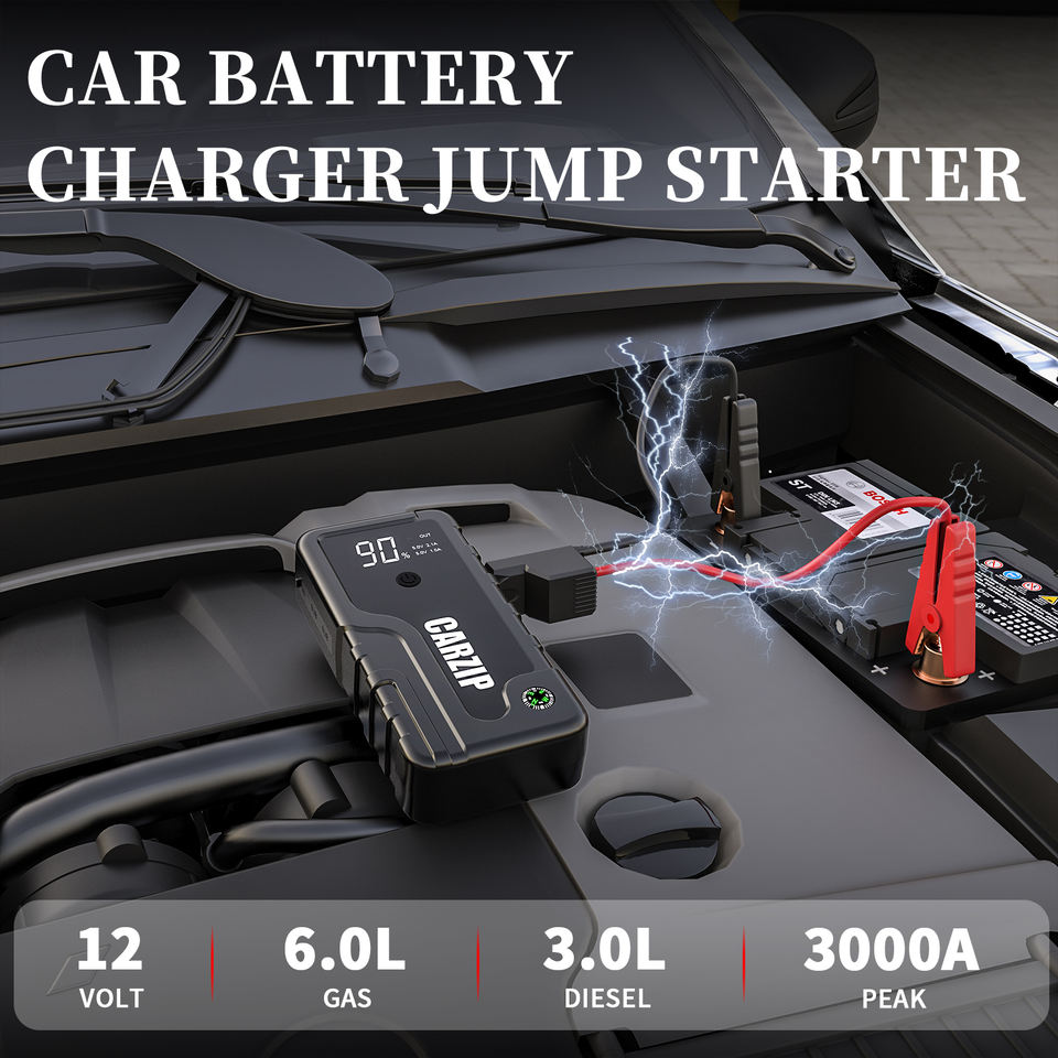 Multi-function Jump Starter High Power Portable Battery Charger Car ...