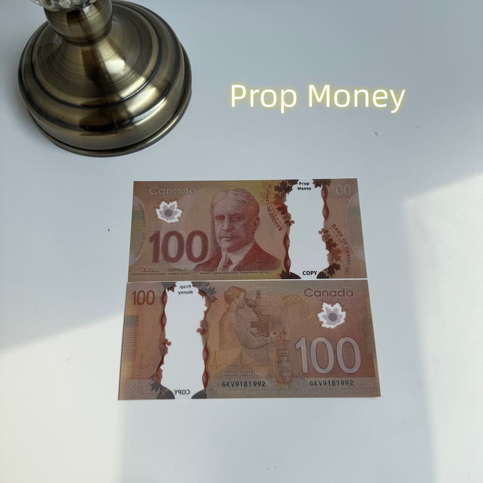 Ultra-Thin PET CAD Prop Money - Durable Movie Props Suitable for Close ...