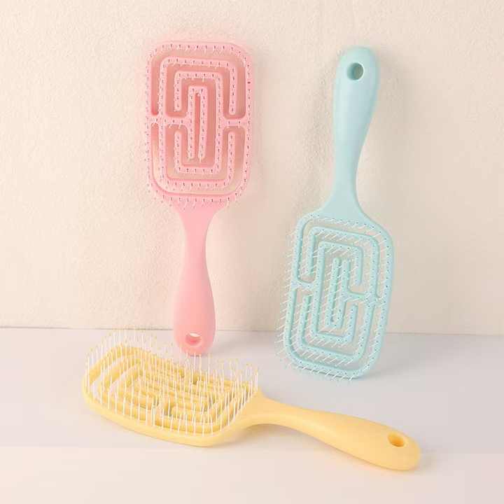 Hot Selling square Hollow Comb Hair Massage Care Comb Ladies Home ...