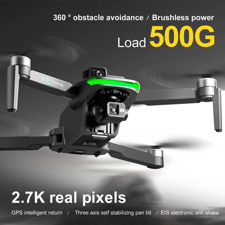 Foldable Drones WIFI 5G Small Ring Light 500 Payload Drones Remote ...