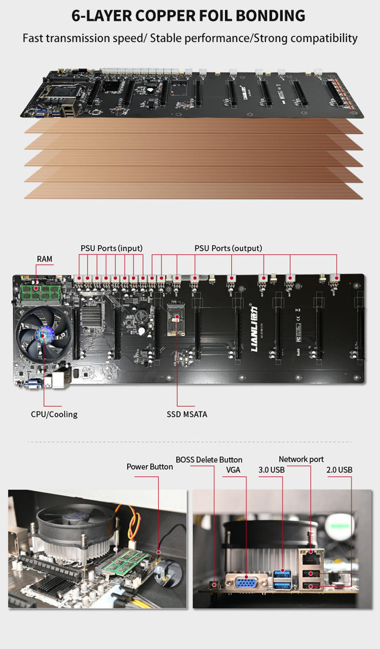 less shipping 8 gpu server chassis silent gpu server chassis B75F 8 ...