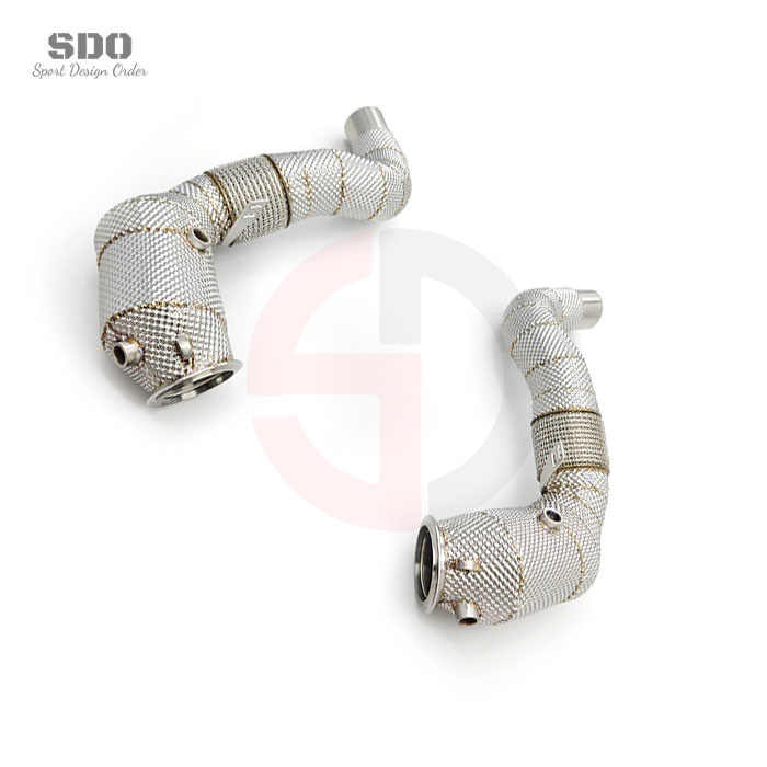 SDO High-Flow Straight-through Exhaust Pipe for BMW M550i G30 4.4T 2017 ...