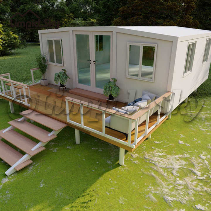 20ft 40ft Prefabricated Ready Made 2 Bedrooms Tiny Light Steel ...