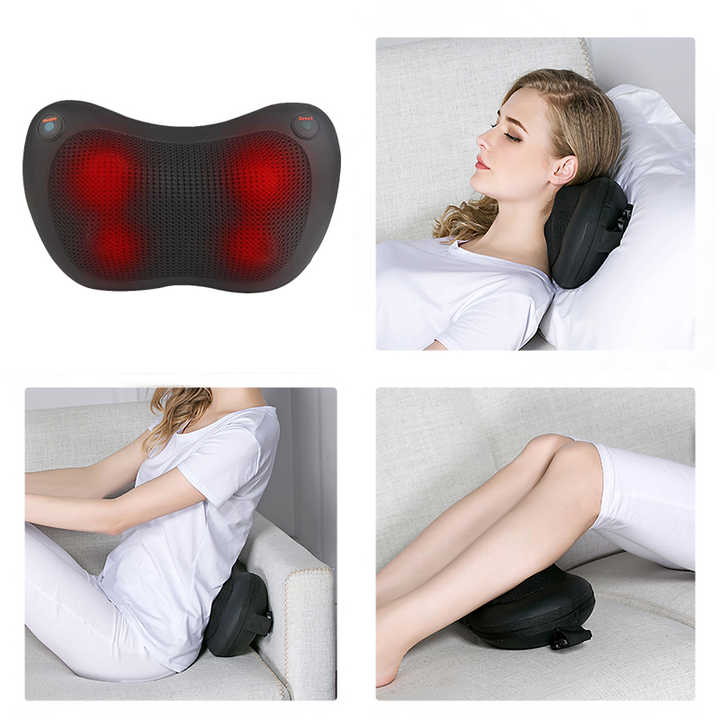 Neck Shoulder Lower Back Massager - Relief with Shiatsu