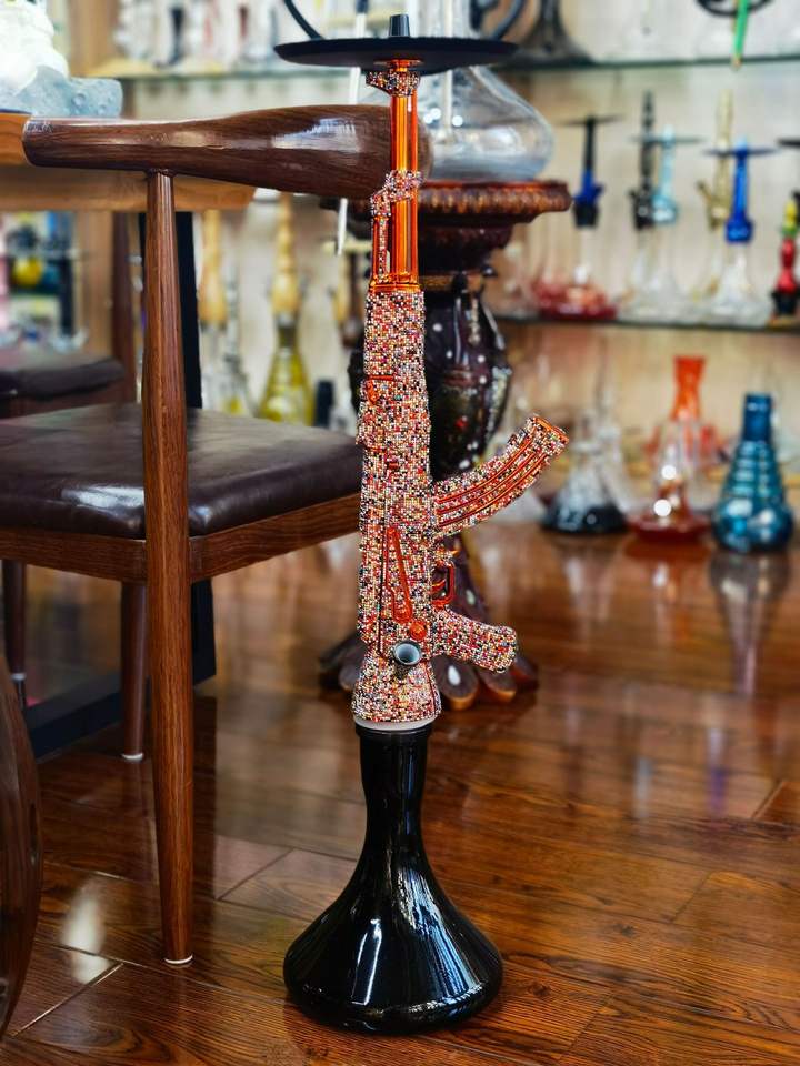 Wholesale Modern AK47 Shape Resin Glass Shisha Hookah Accessories
