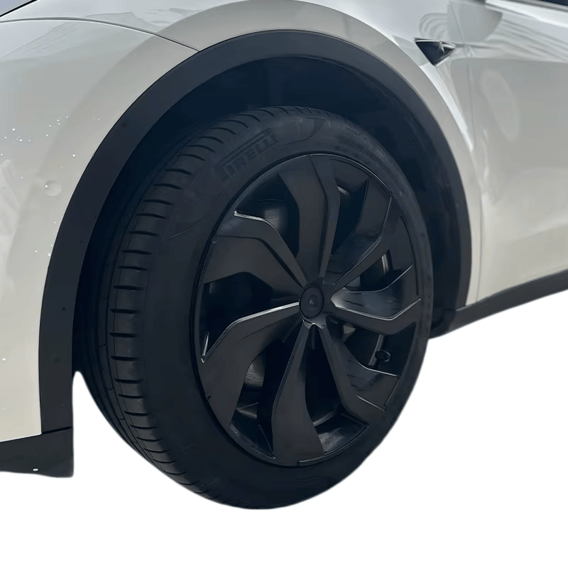 New Black 19 Inch Wheel Hub Covers for Tesla Model Y 2020-2025 Full Rim ...