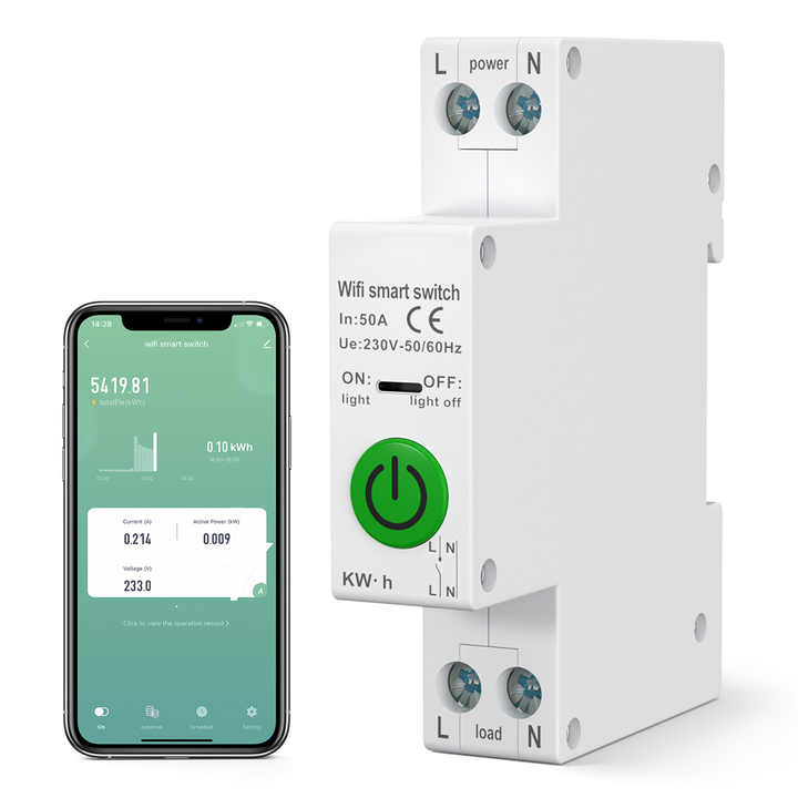 Smart Circuit Breaker with Wi-Fi - Fire Intelligent MCB