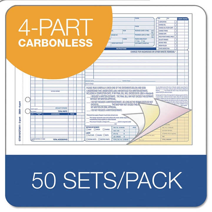Customized Invoice Record Book with Carbonless Duplicate Receipts ...