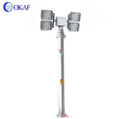Car Vehicle Fire Truck Mobile Mast Pneumatic Telescopic Light Tower ...