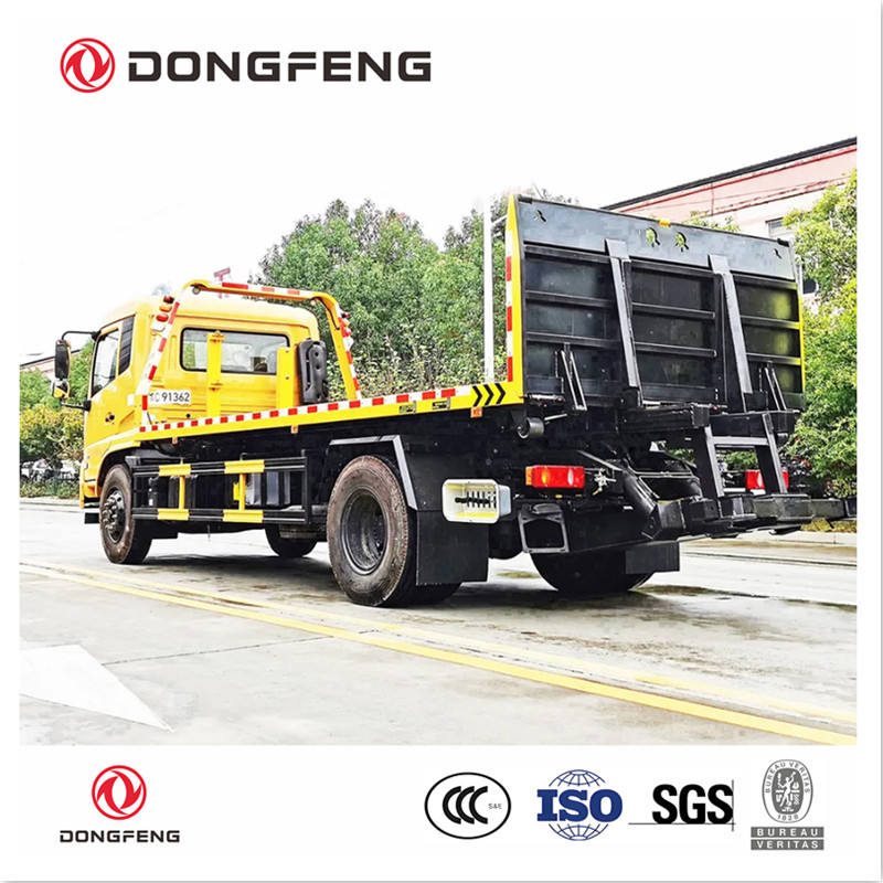 Car Towing Wrecker Road Wrecker Truck Flatbed Towed Wrecker Vehicle ...
