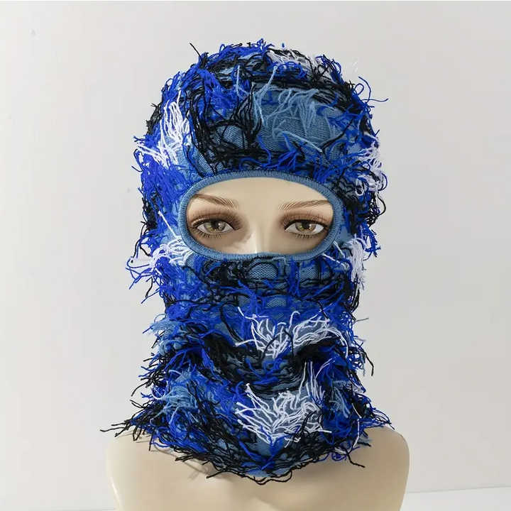Custom Distressed Tassels Balaclava - Winter Ski Mask