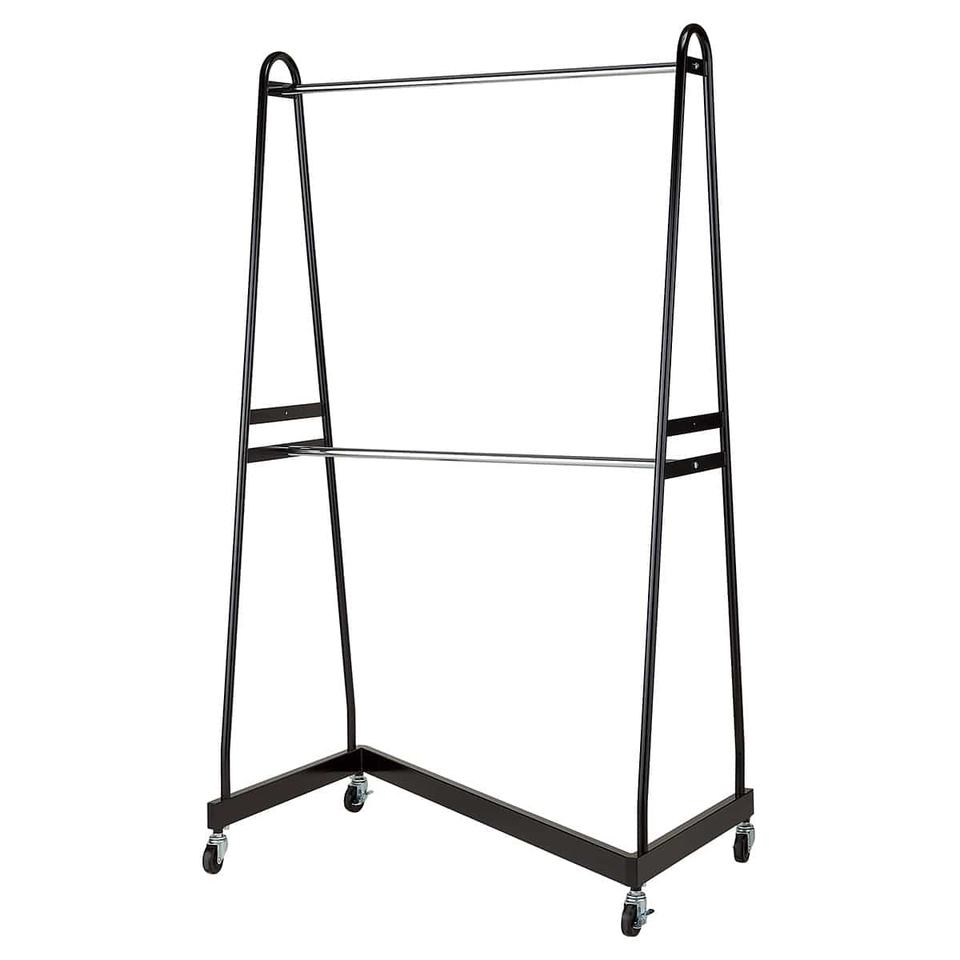 Double-tier Reinforced Type Z-shaped Clothes Display Rack| Alibaba.com
