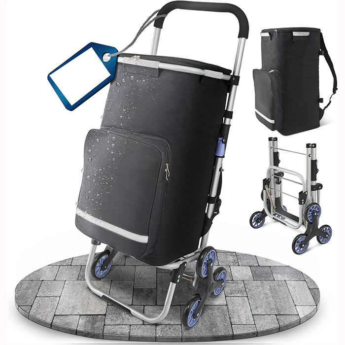 Waterproof Foldable Shopping Bag with Large Cooling Compartment