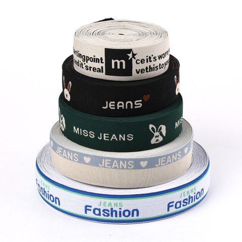Custom Jacquard Logo Recycled Nylon Woven Webbing Band Logo Nylon ...