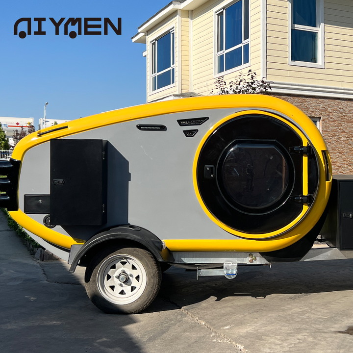 Small Camping Mini Travel Trailer Camper Teardrop Caravan RV for Sale ...