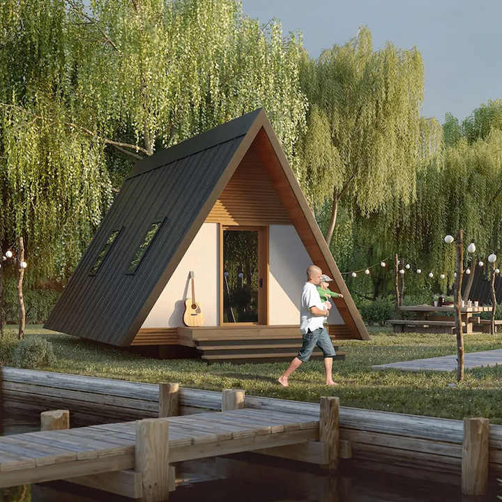 Top Quality 40FT A Frame Modular & Inflatable House for Living