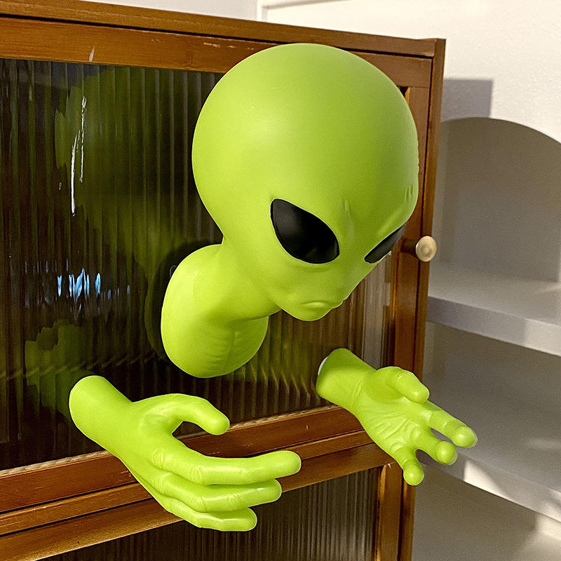 3D Alien PVC Wall Sculpture Easter Decor for Living Room Bedroom Porch ...