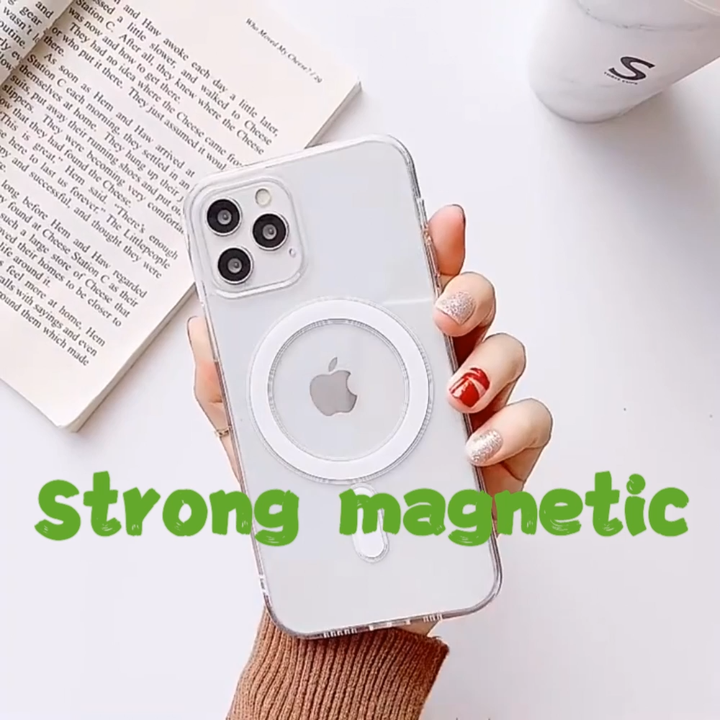 Clear Magnetic Two-in-One PC Hard Cell Phone Case for Iphone 16 Promax