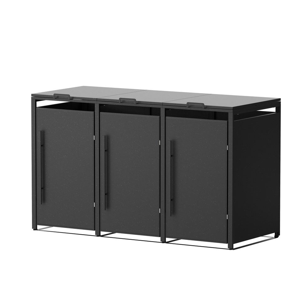 Modern Luxury Waste Bin Cover Wheelie Box Garbage Bin 240L Anthracite ...