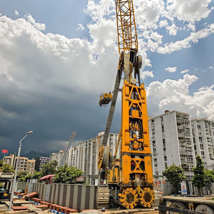 Crawler Crane Base Machine Diaphragm Wall Trench Cutter Machine for ...