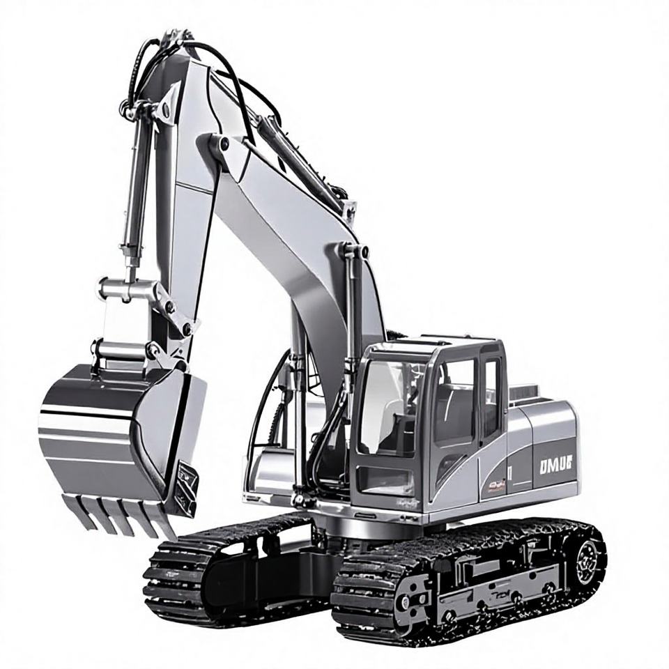 Extra Large Electric Plastic Excavator Children's Educational Toy Car ...