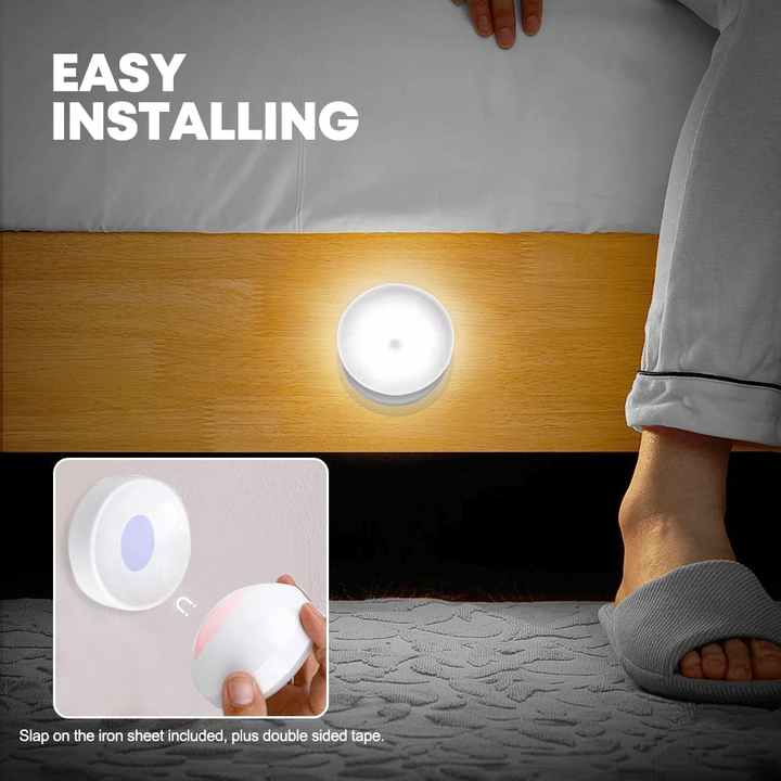 360 Rotated PIR Motion Sensor Led Wall Lamps Rechargeable Auto/On/Off ...