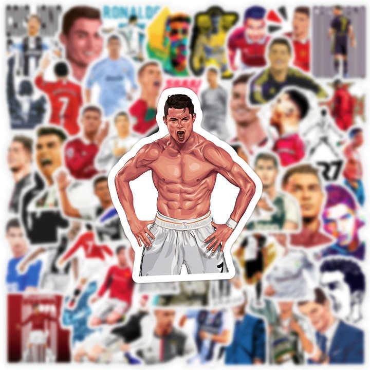 Cristiano Ronaldo Graffiti Stickers - 50pcs Promotional Gifts