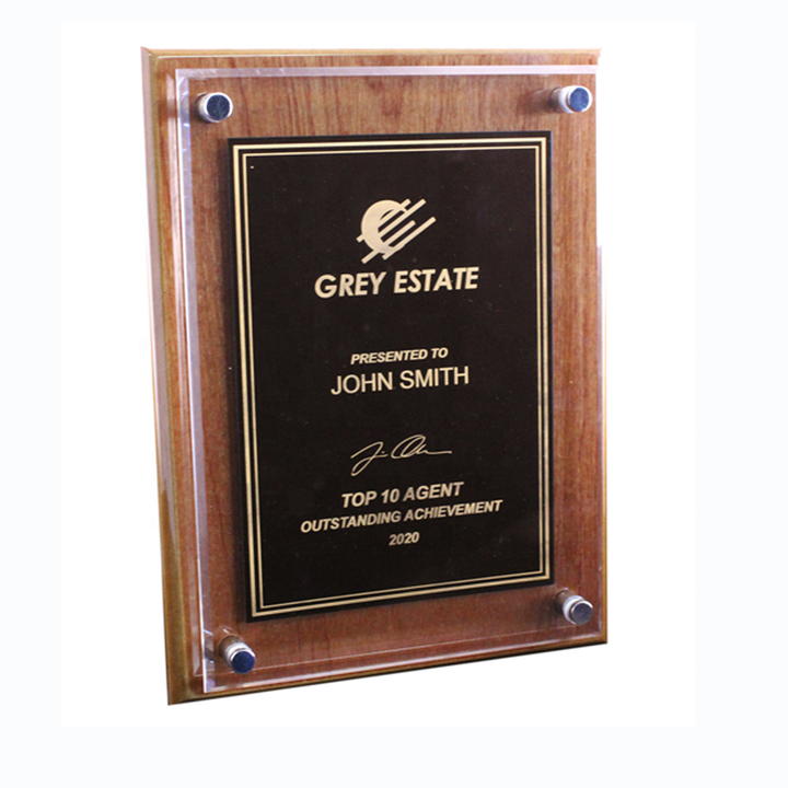 Custom Awards Frame Screw Down Holds Certificate Plaque Certificates ...