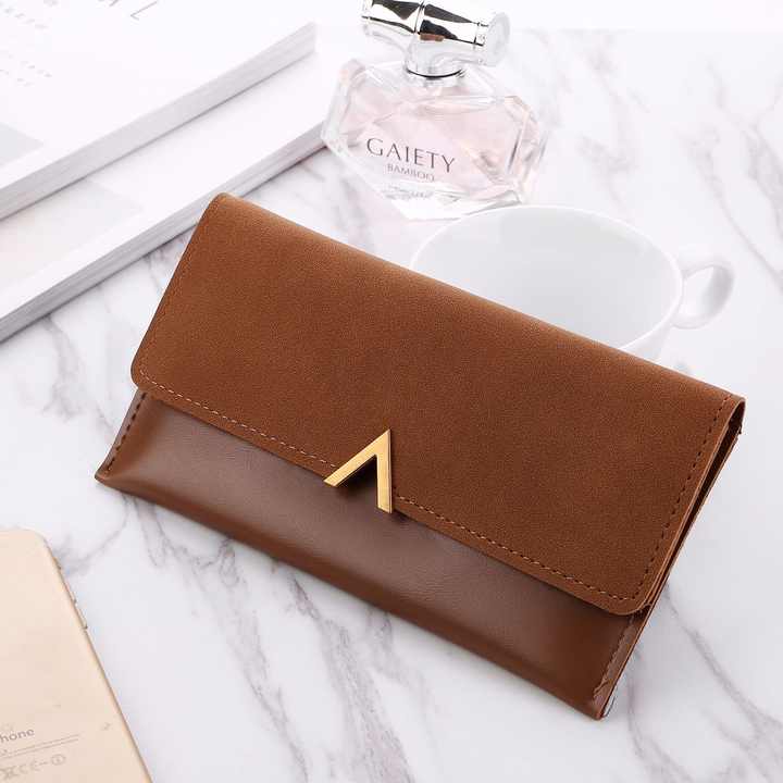 FSW271 Wholesale ladies cash envelope wallet pu leather designer ...