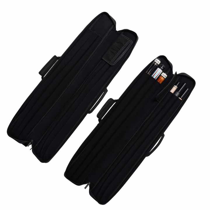 Cueelf Black 3B3S Pool Cue Case Six Holes with Shoulder Strap Soft ...