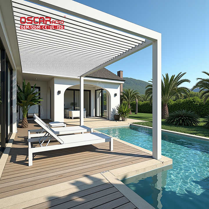 Outdoor Retractable Canopy Pergolaaluminum Alloy Gazebo for Patio ...