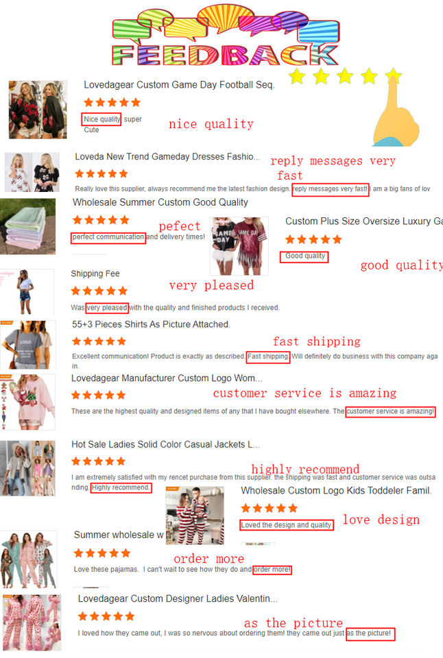 Loveda Low MOQ Custom Valentine's Day Rose Bow Print Women Homewear Two ...