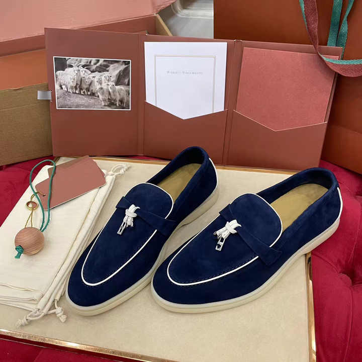 Italian Original LP Men's Loafers Suede Casual Loafers Unisex Office ...