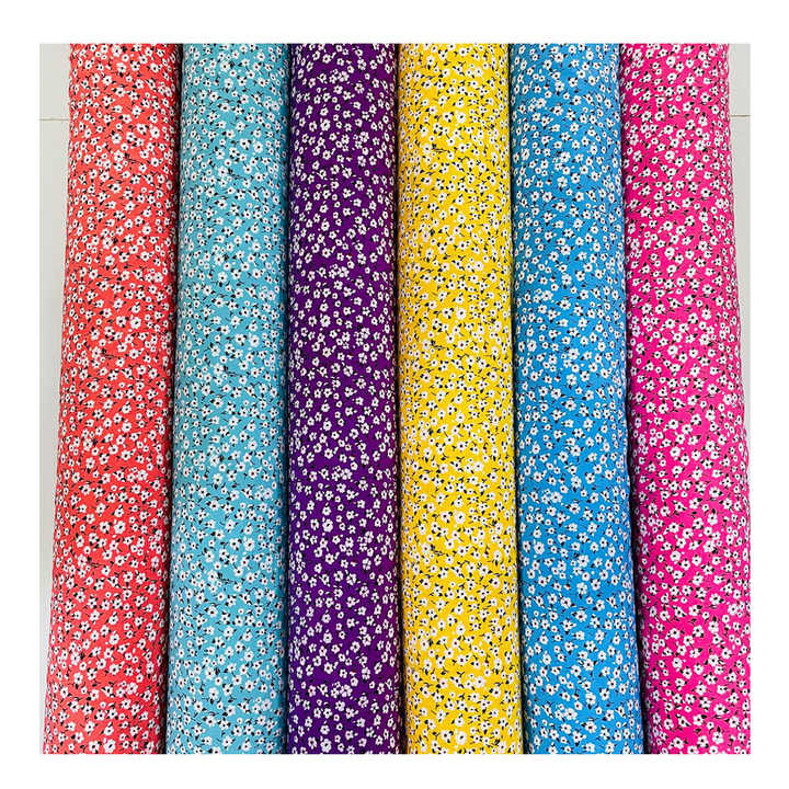 Custom Spun Rayon Printed Tela Chalis Fabricsprinted 100% Rayon Fabric ...