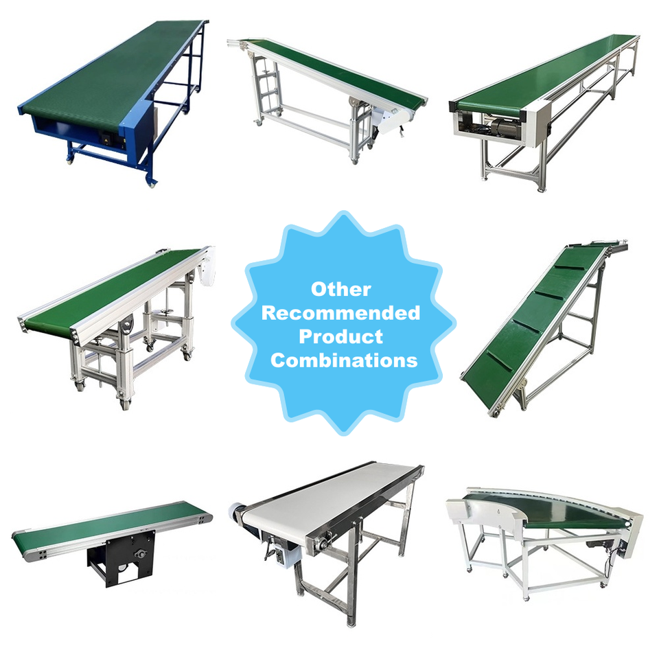 Automatic PVC PU Flat Belt Conveyor Stainless Steel or Aluminum Frame ...