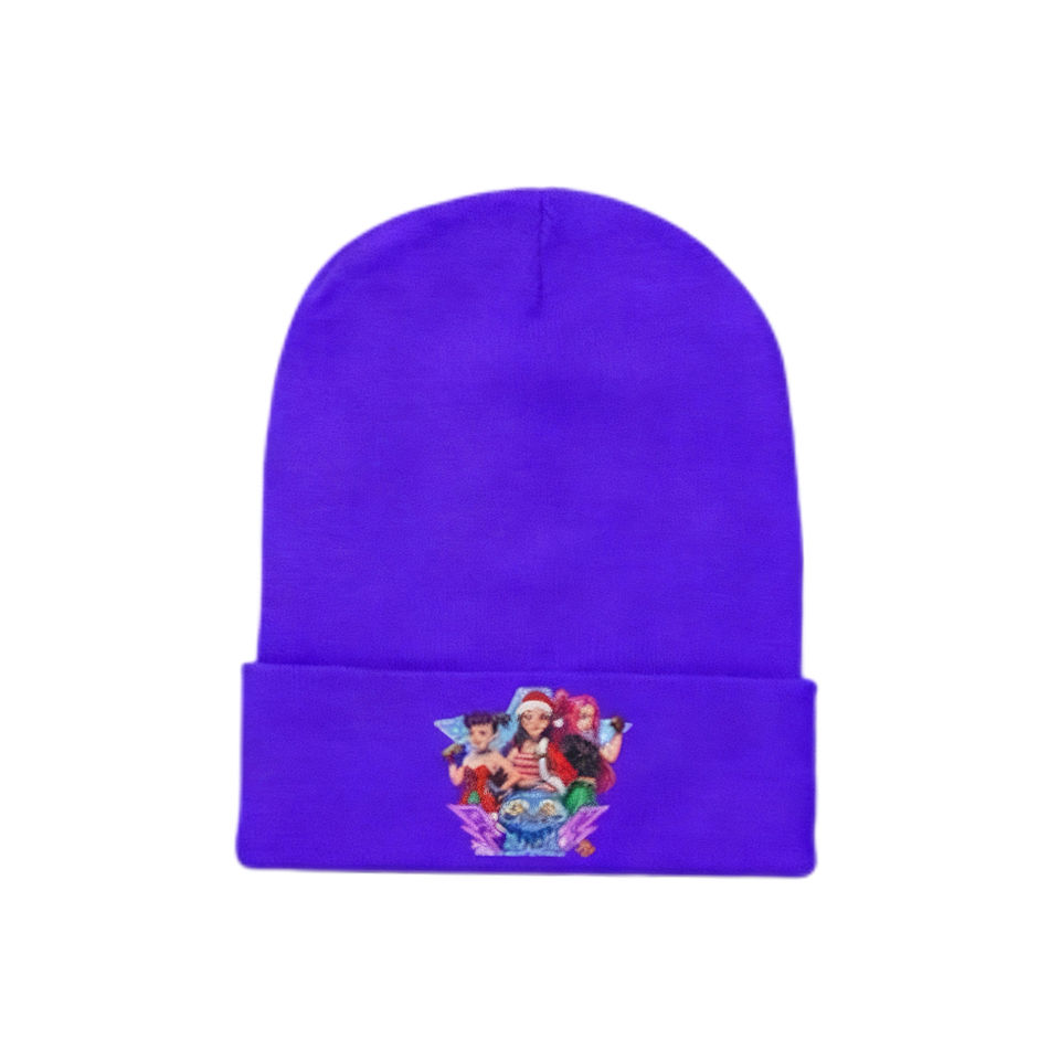 Kpop Demon Hunters Knit Cap Cartoon Beanie Men and Women Fashion ...
