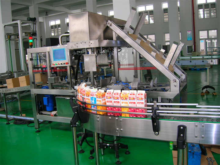 Automatic Wrap Around Hot Glue Canned Beer Plastic Box case Carton ...