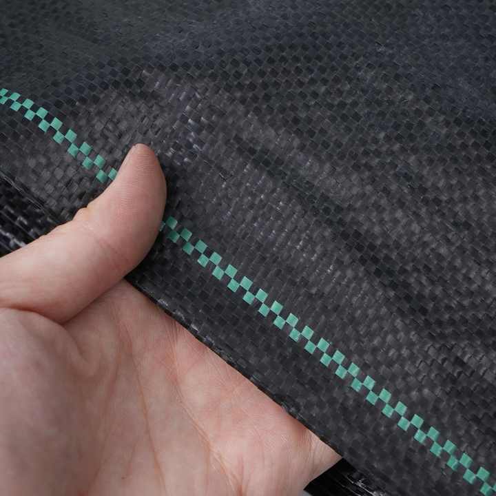 Plastic Weed Stop Fabric for Flower Bed with Holes PP PE Landscape ...